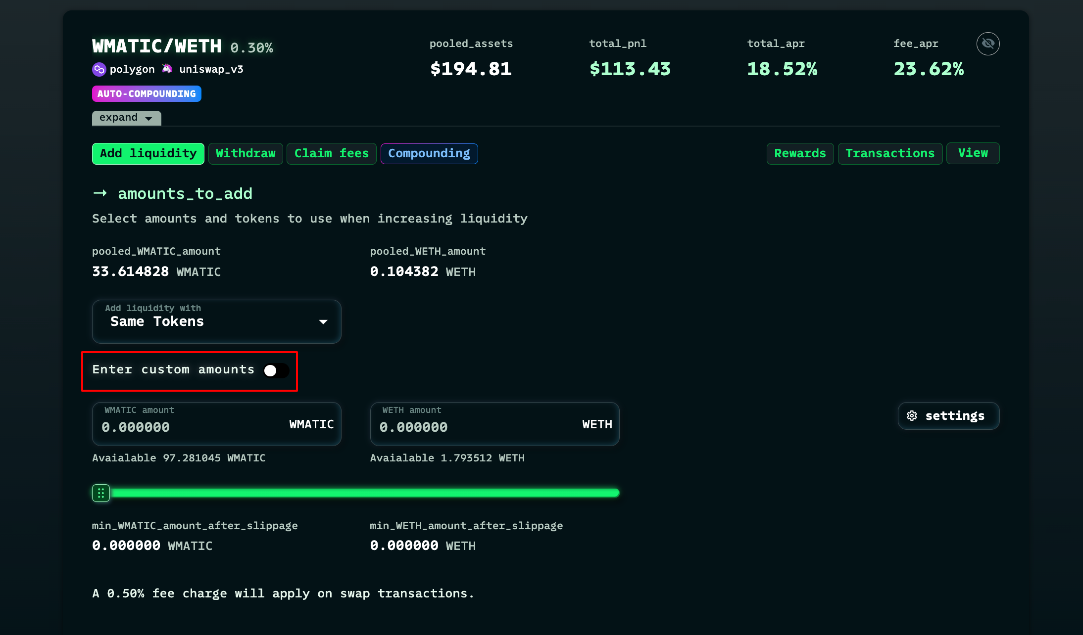 Position Management Tools